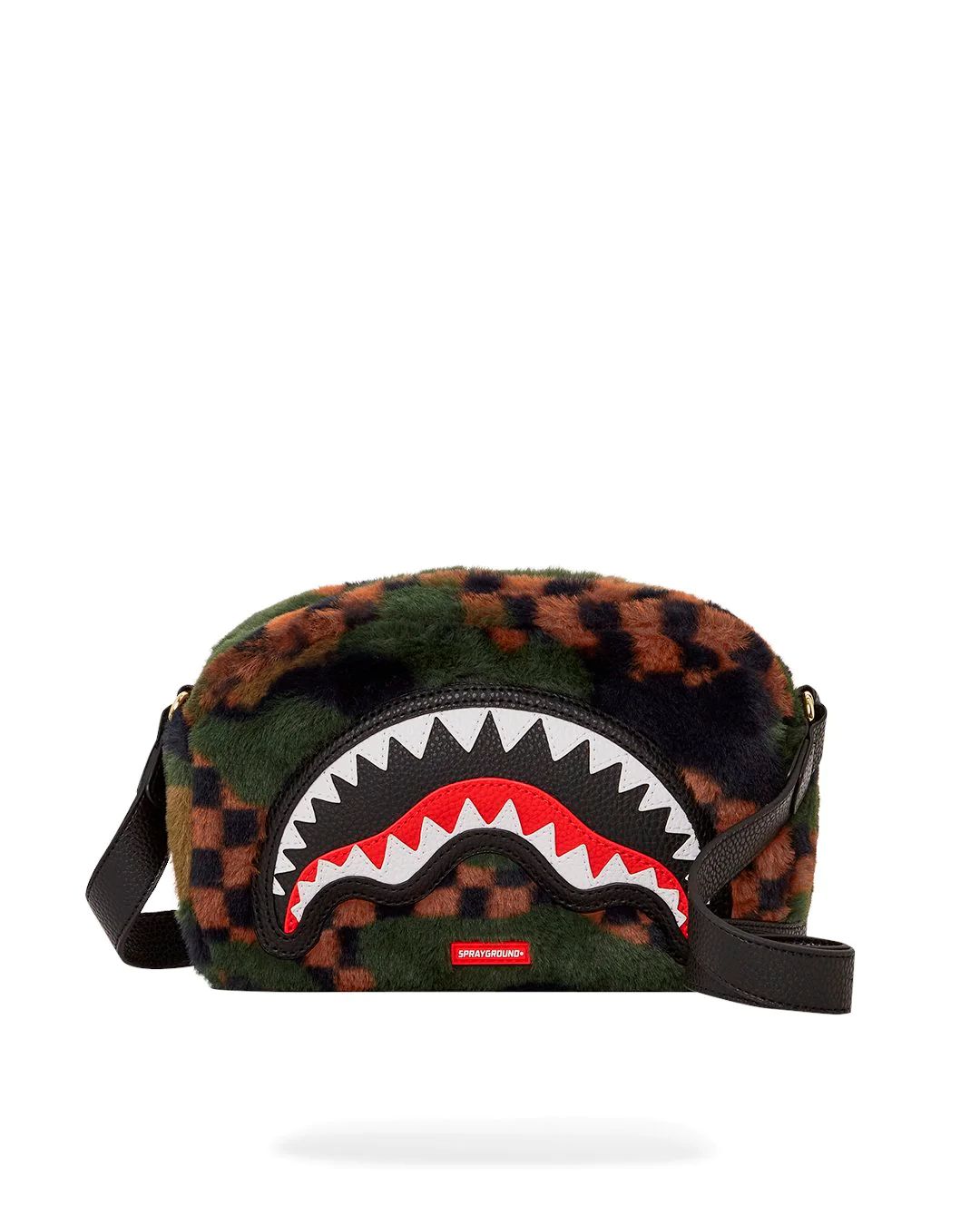 SPRAYGROUND FUR SIP CAMO BRICK CROSS-BODY