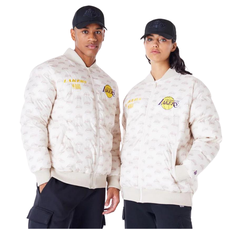 New Era LA Lakers NBA Monogram Stone Puffer Jacket – Butterfly Studio